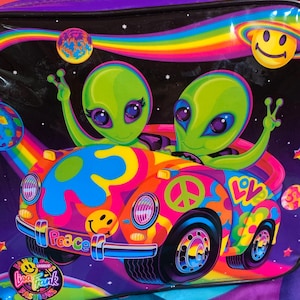 RARE Vintage Lisa Frank Aliens Zoomer and Zorbit Lunch Bag 1990's, 90's ...