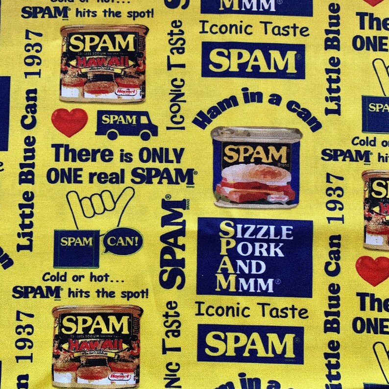 SPAM Musubi Washable Face Mask With Removable Nose Bridge and Filter ...