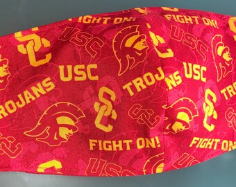 Usc Face Mask - Etsy