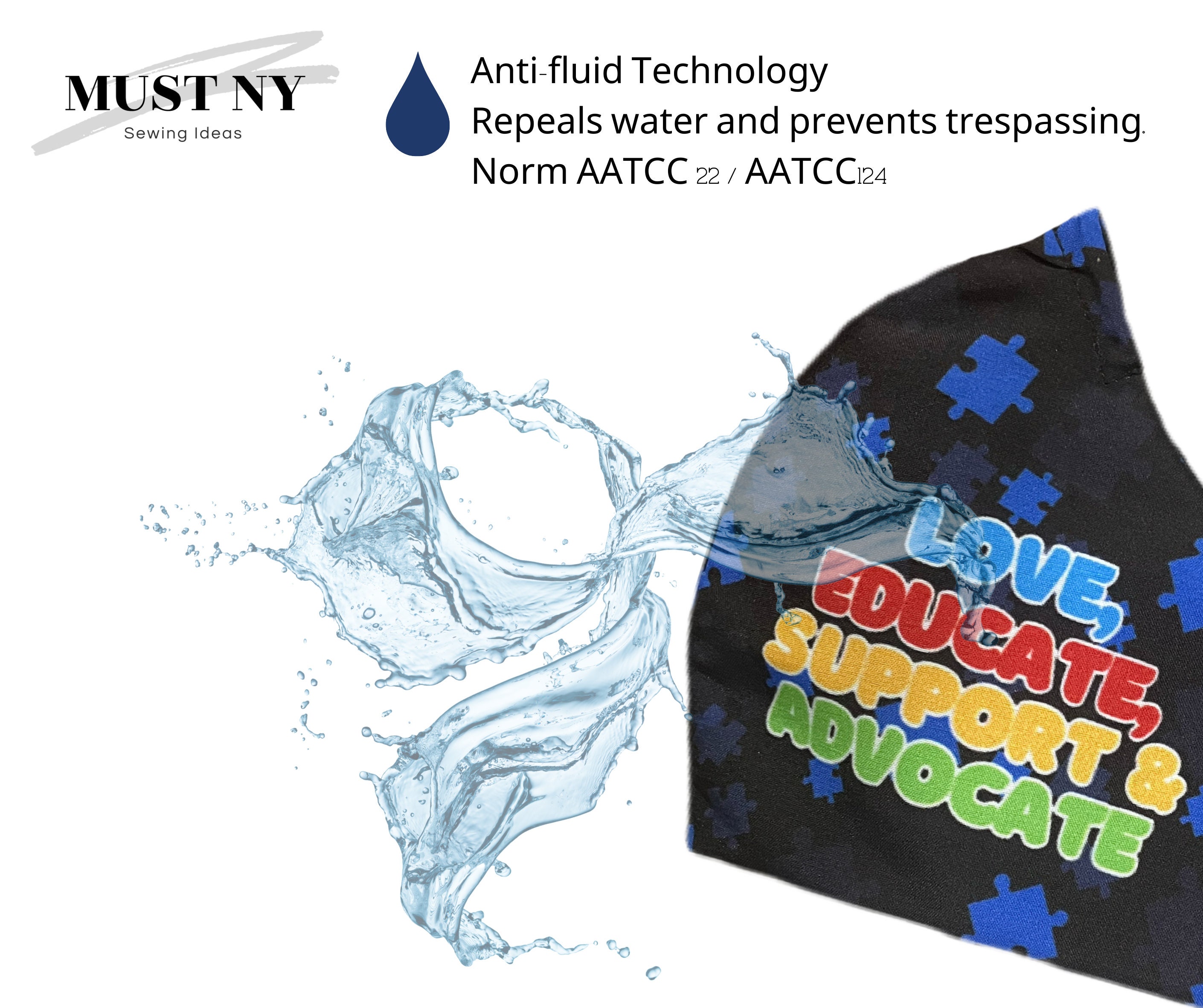 Autism Awareness Face Mask Love Educate Support and Advocate | Etsy