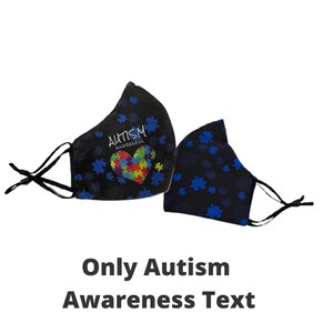 Autism Awareness Face Mask - Love Educate Support and Advocate - Etsy