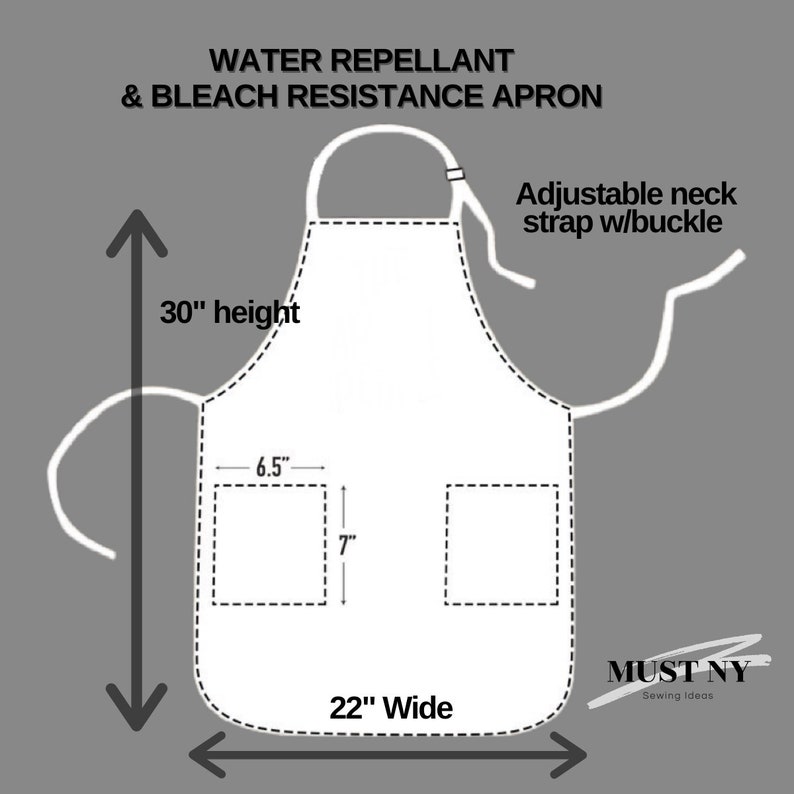 Woman Customized Apron Water Repellant and Bleach Resistant - Etsy