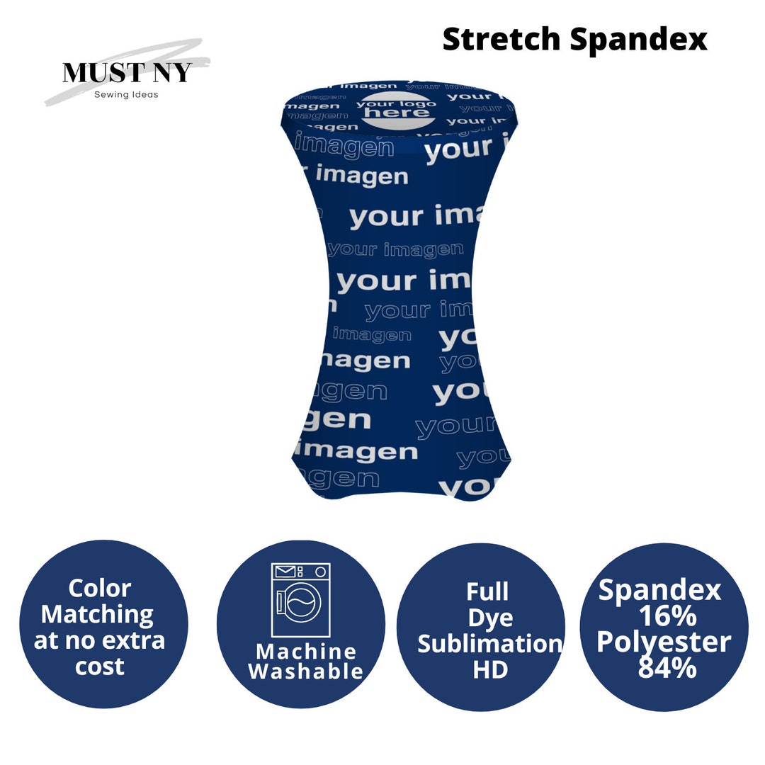 Bar Cocktail Table Custom Stretch Tablecloth for Event, Craft Fair ...