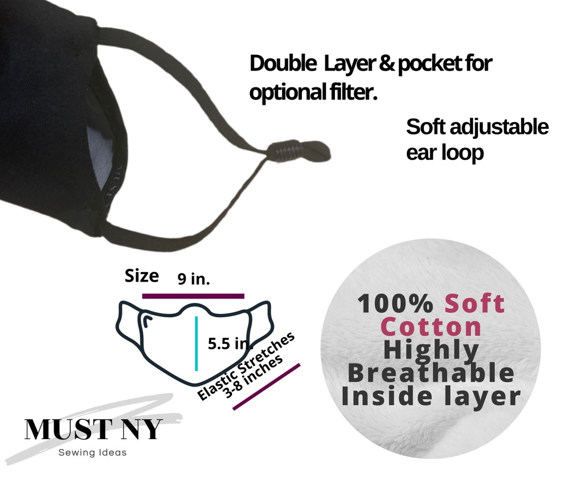Lunch Ladies Rock Adjustable Ear Loops and 100% Cotton Inside - Etsy