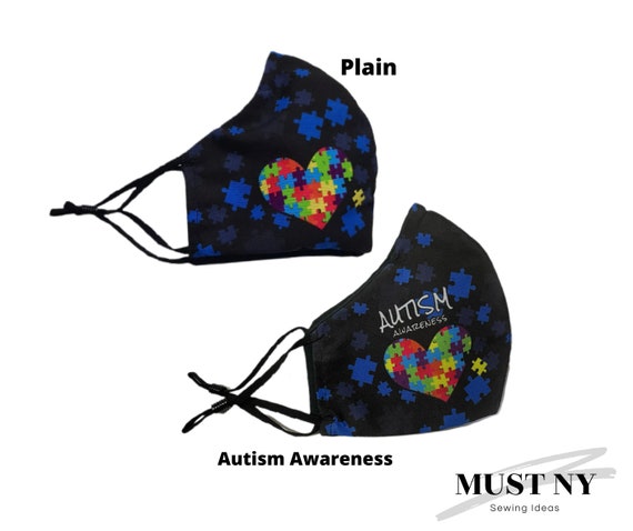 Autism Awareness Face Mask Love Educate Support and Advocate - Etsy