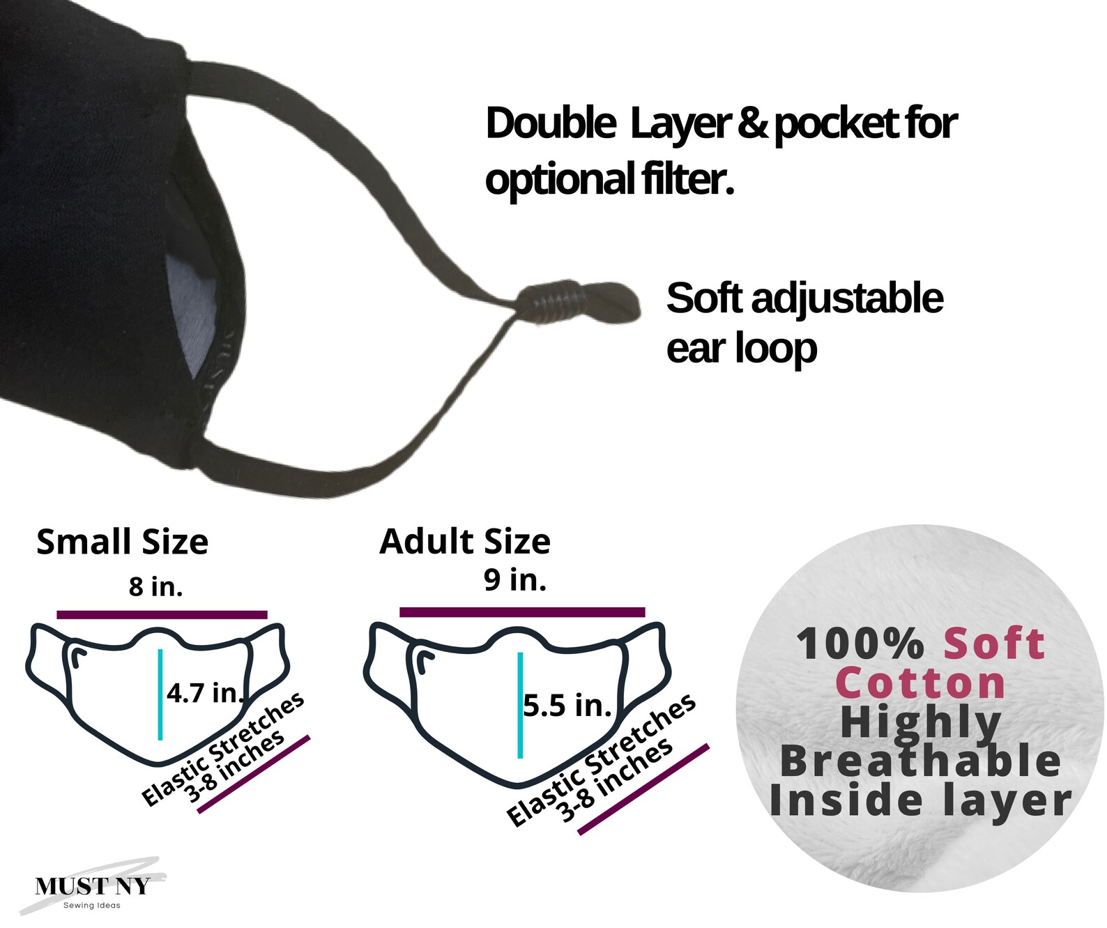 Hockey Face Mask Kids and Adults Sports Theme Face Mask Mask | Etsy