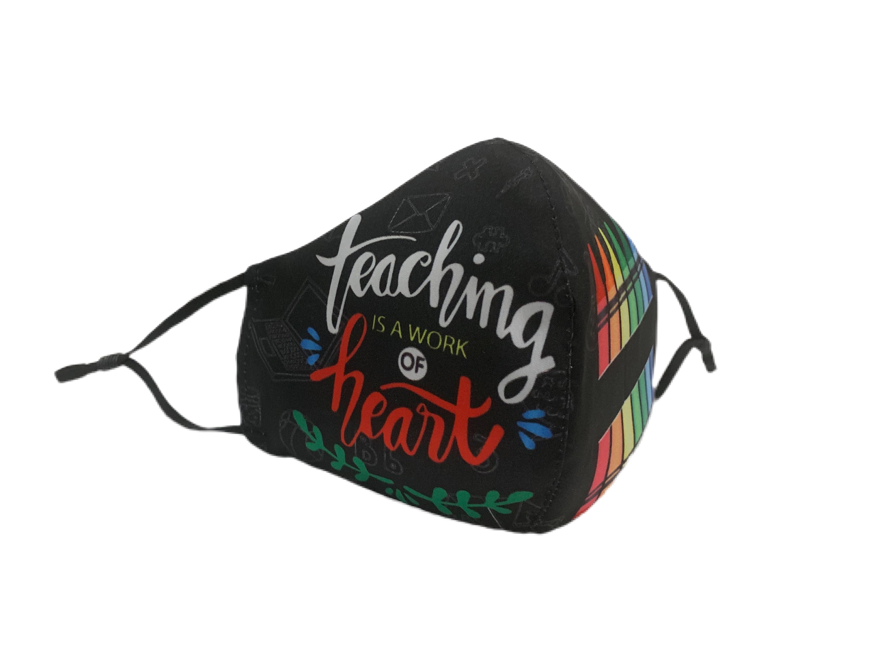 Teacher's Face Mask Customized Name with Nose Wire | Etsy