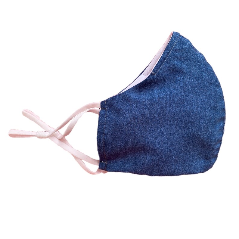 Water Resistant Jean Print Face Mask - is Not Jean Fabric - With Pocket ...