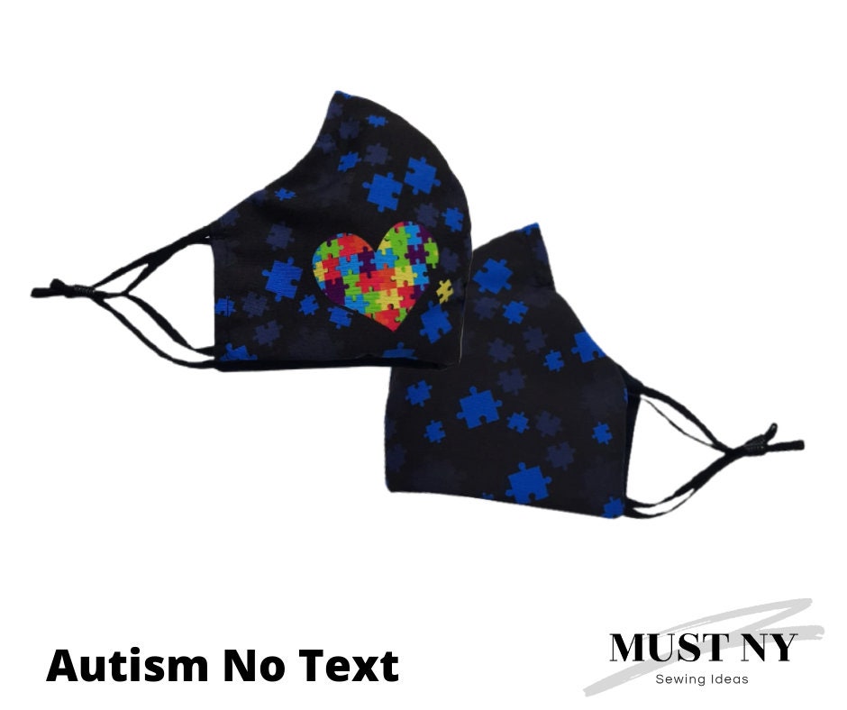 Autism Awareness Face Mask Love Educate Support and Advocate | Etsy