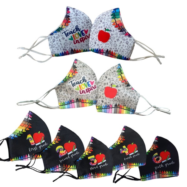 Teacher Face Mask - Etsy