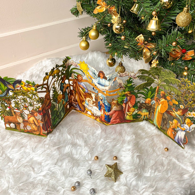 Pop up Christmas Cards Nativity - Etsy