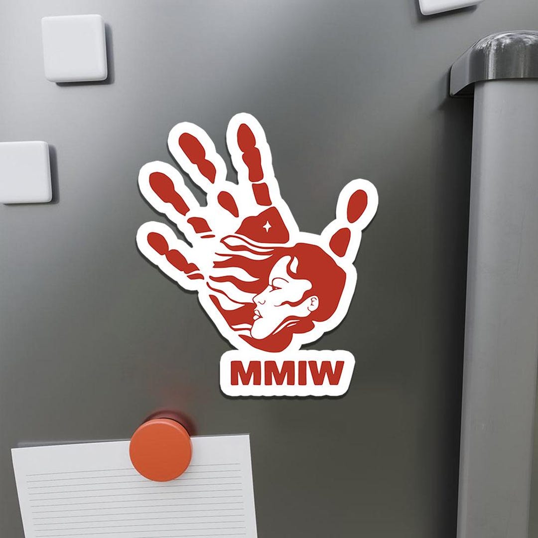 MMIW Awareness Sticker Waterproof Vinyl Red Handprint Decal for Laptops ...