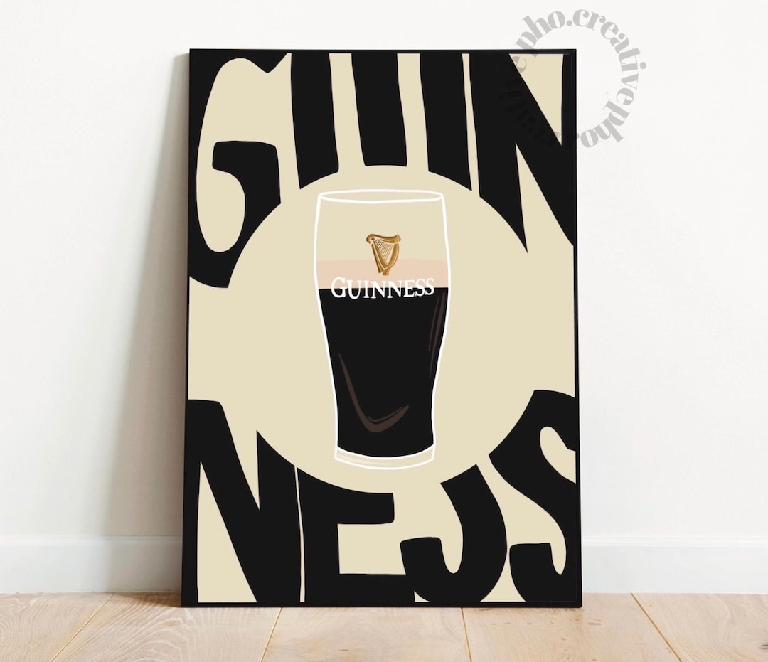 Guinness Digital Art Print - Etsy