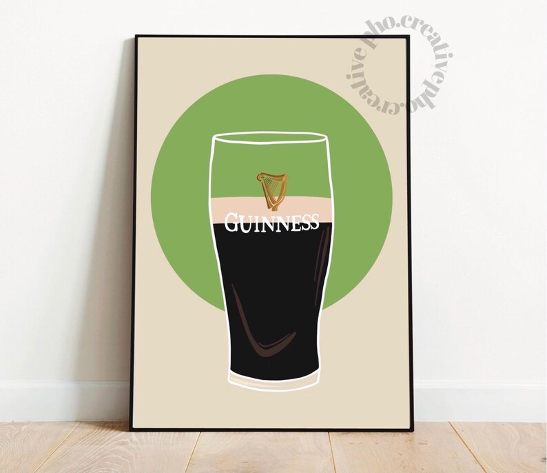 Guinness Digital Art Print - Etsy