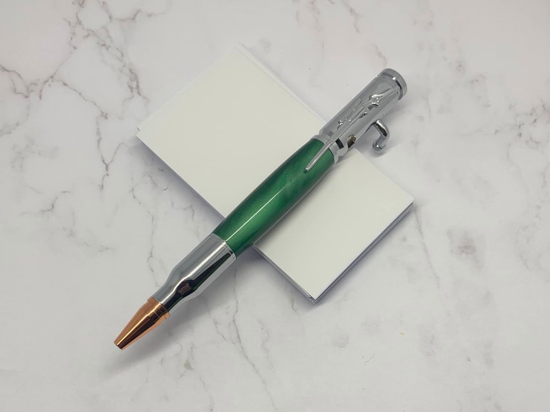 Handmade Green Acrylic Bolt-action Rifle Pen | Parker-style Refillable ...