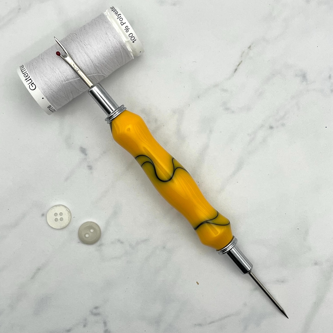 Yellow & Black Acrylic Double-ended Seam Ripper Sewing Tool Needle ...
