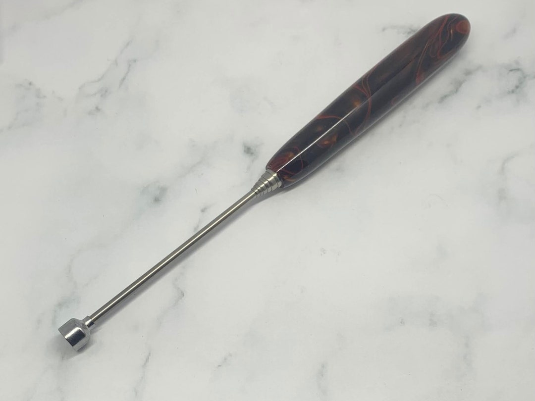 Magnetic Pick-up Tool | Hand-turned | Cognac Brown | Extendable | Gift ...