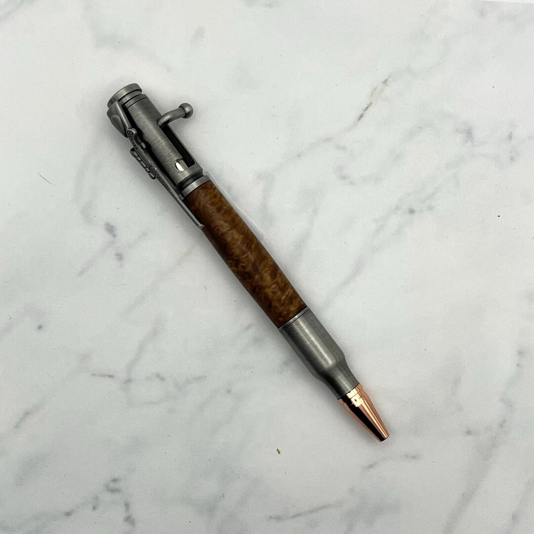 Handmade MALLEE Burl Bolt-action Rifle Pen | Parker-style Refillable ...