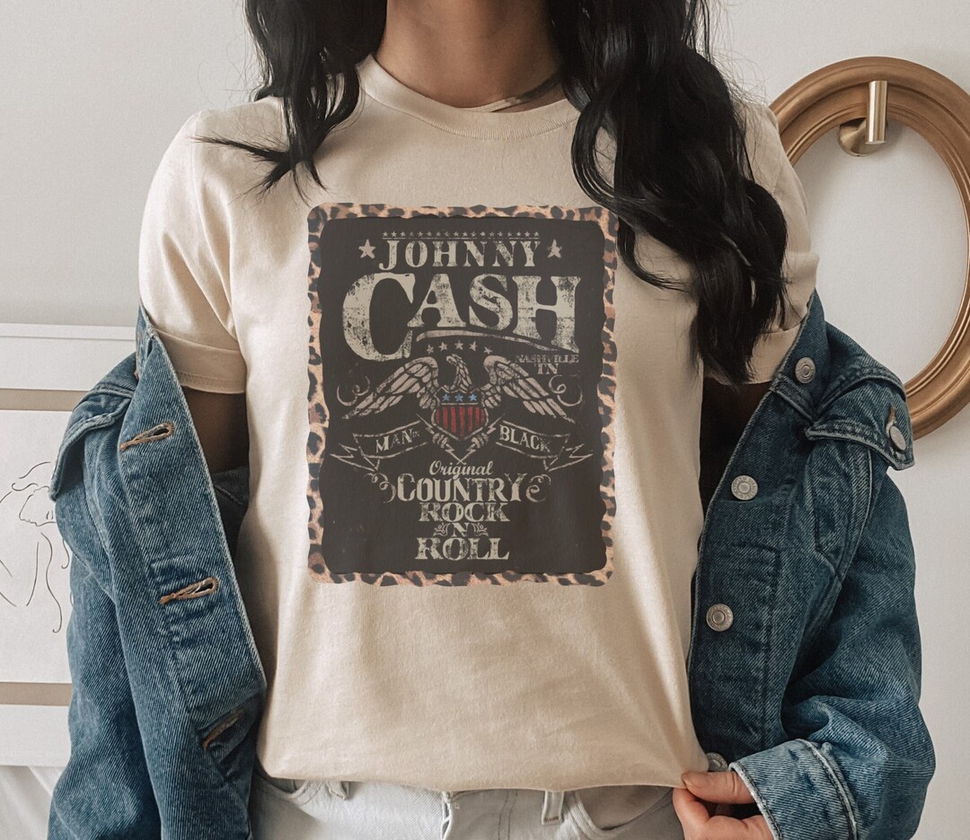 Original Country Rock JC Shirt, Vintage Feel and Look Tee No Bleach - Etsy