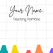 Teacher Portfolio Template - Etsy
