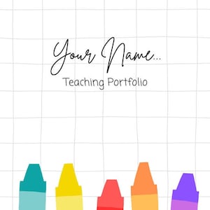 Teacher Portfolio Template - Etsy