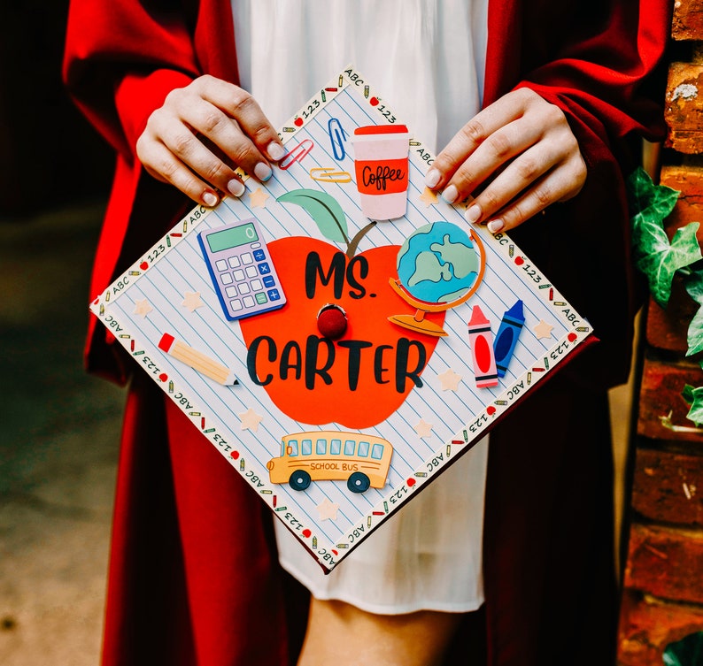 Teacher Graduation Cap--digital Design* - Etsy