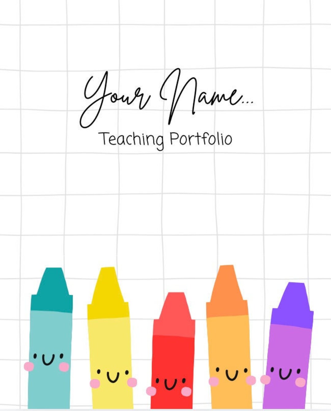 Teacher Portfolio Template - Etsy