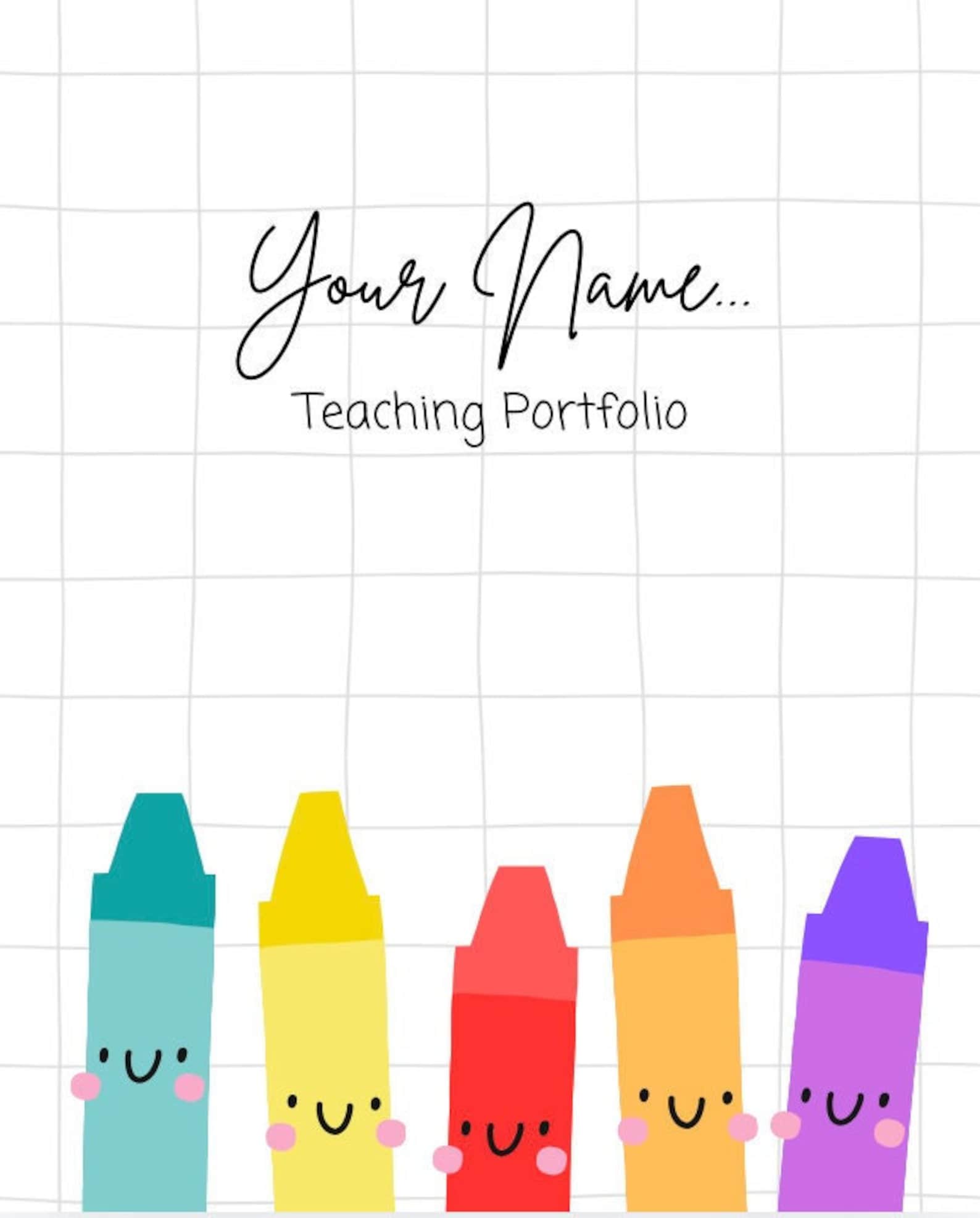 Teacher Portfolio Template - Etsy