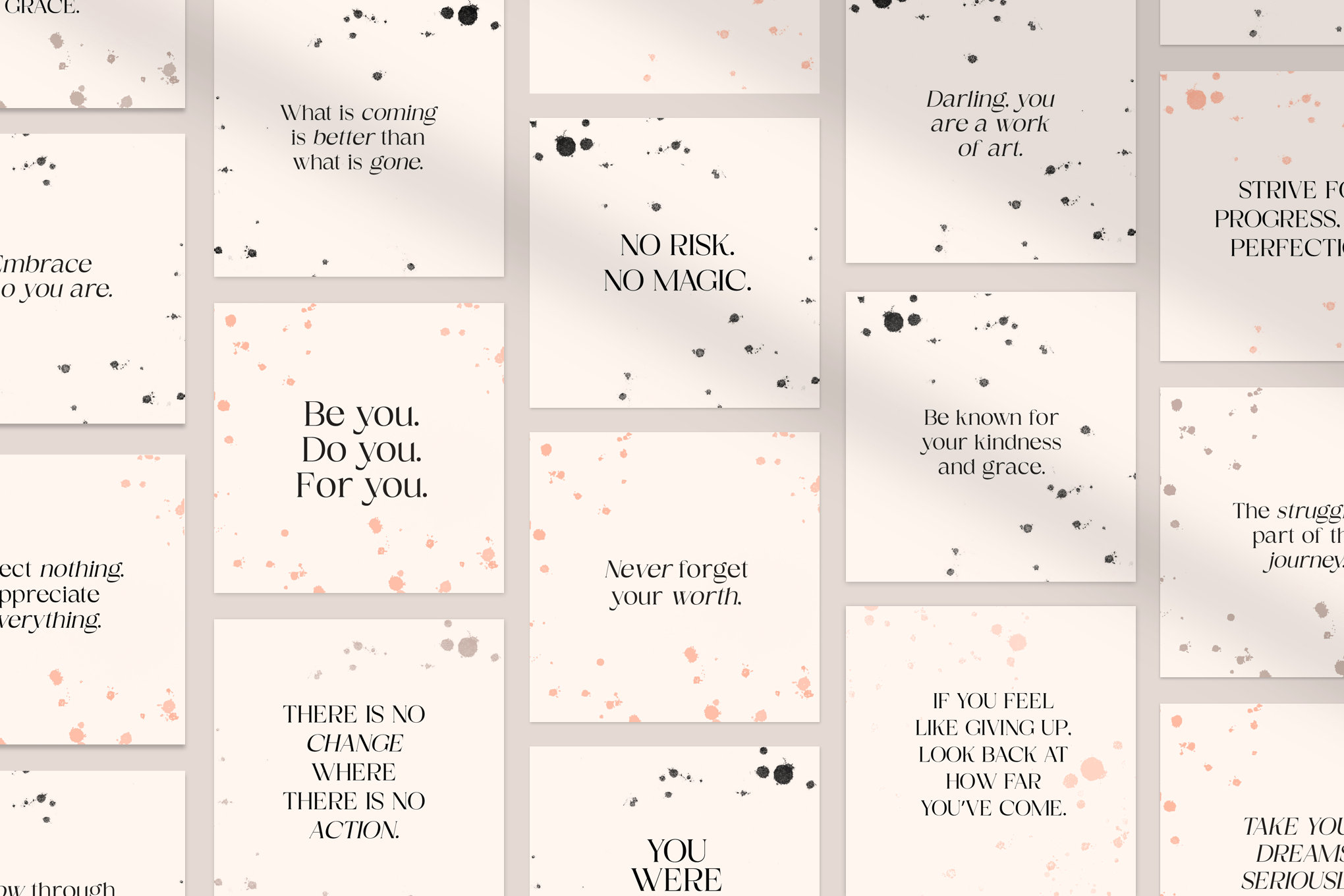 Ink Splatter Instagram Quotes - Etsy
