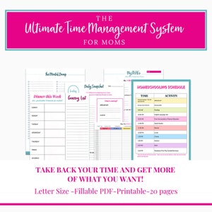 The Ultimate Time Management System for Moms - Etsy