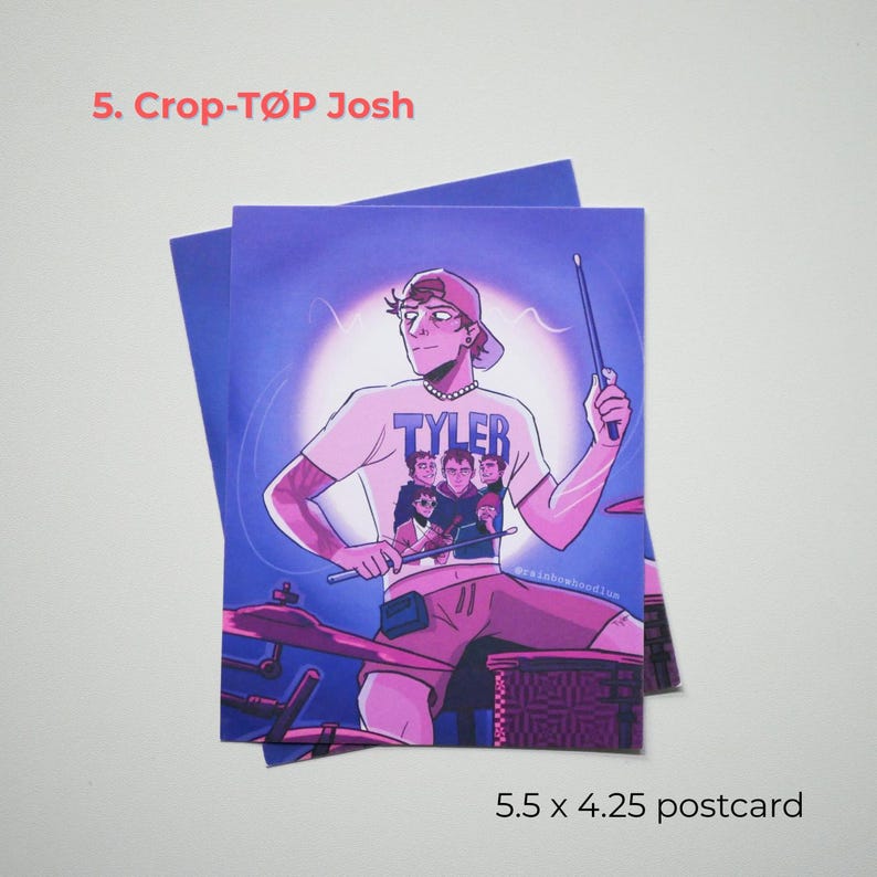 Postcard Prints | Twenty One Pilots Clique Art (10 Designs) NEW ART 03/ ...