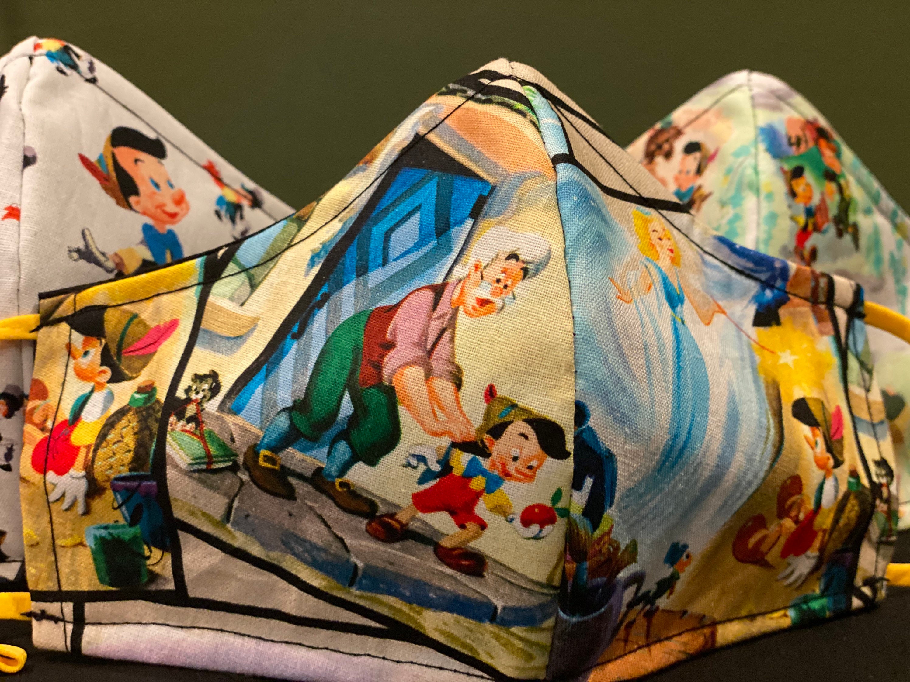 Pinocchio Face-mask Disney Wish upon a star | Etsy