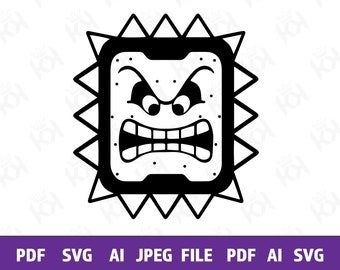 Thwomp Svg - Etsy Australia