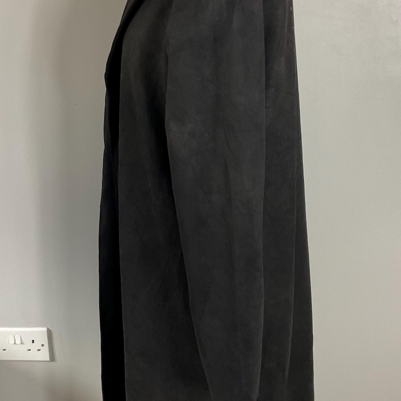 Zara Long Black Coat - Etsy New Zealand