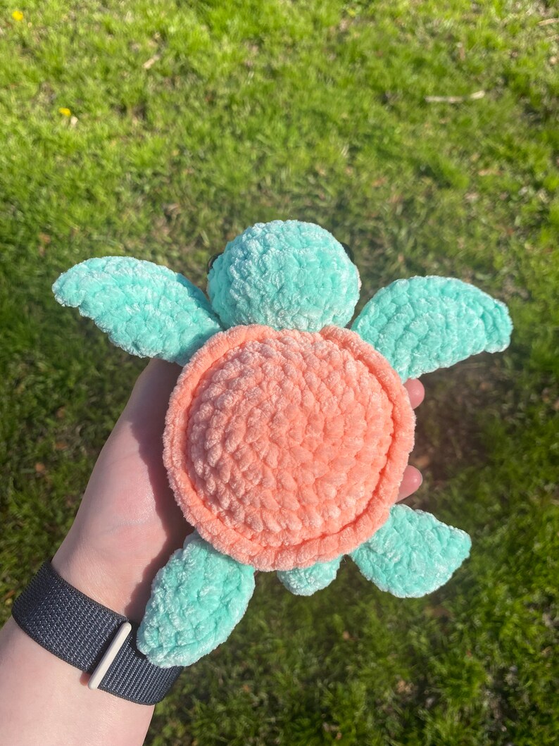 Small Crochet Sea Turtle - Etsy