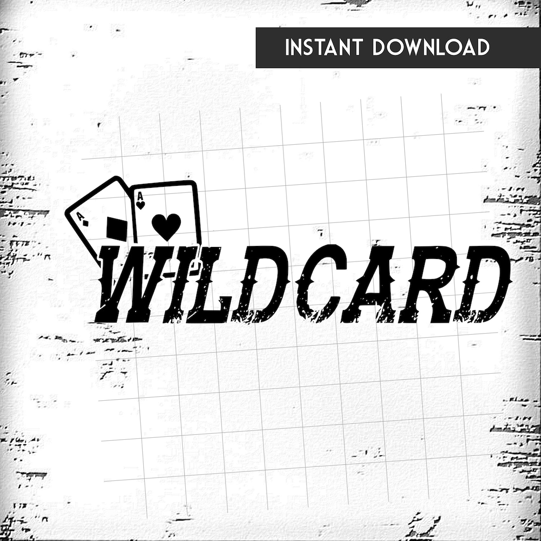 Wildcard SVG | Instant Download | Printable Clip Art | Playing Cards ...