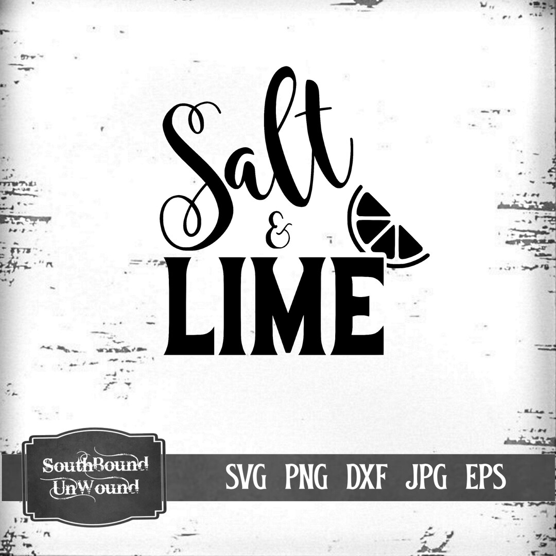 Salt & Lime SVG Instant Download Printable Clip Art - Etsy