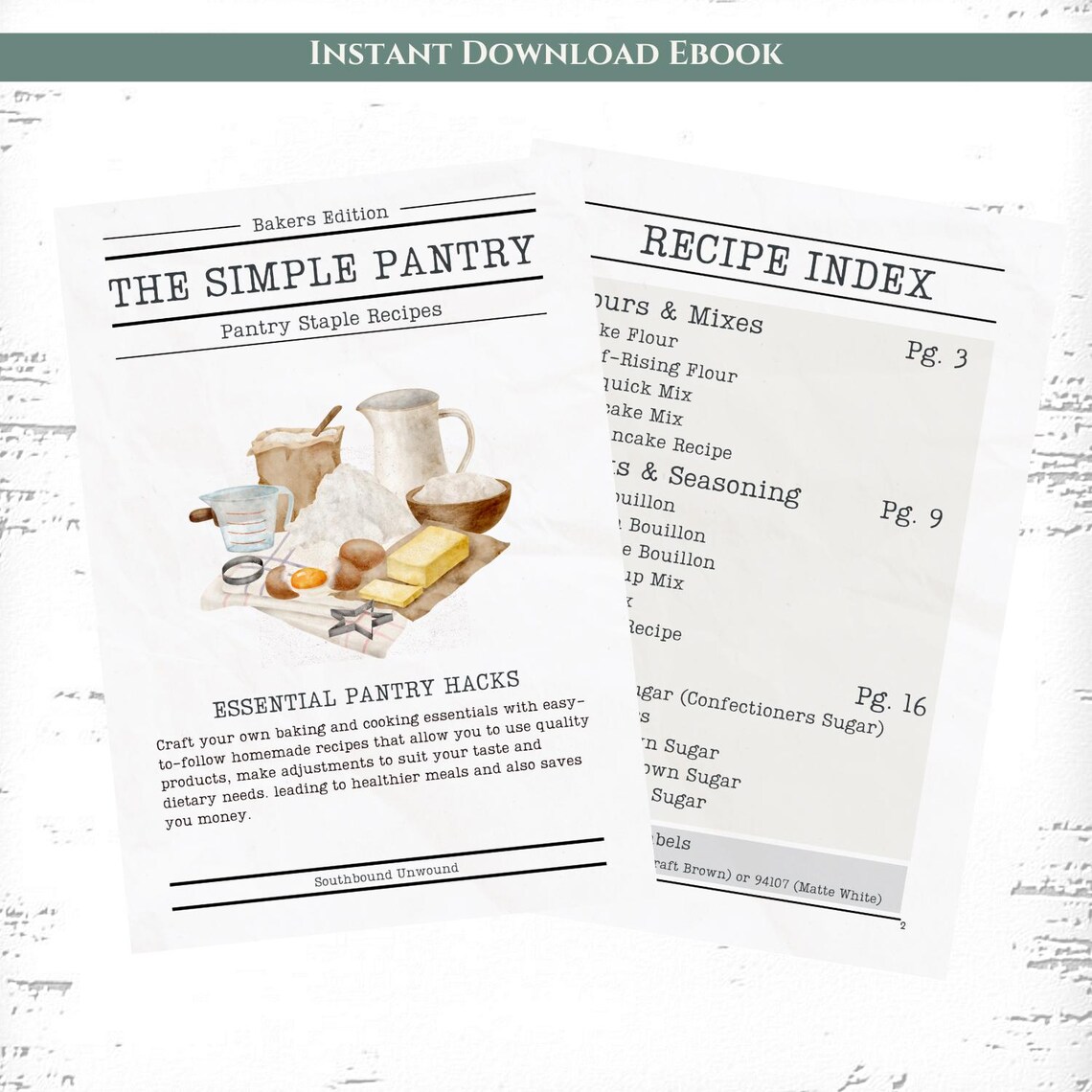 The Simple Pantry | DIY Pantry Staples Ebook | Make Your Own Mixes ...