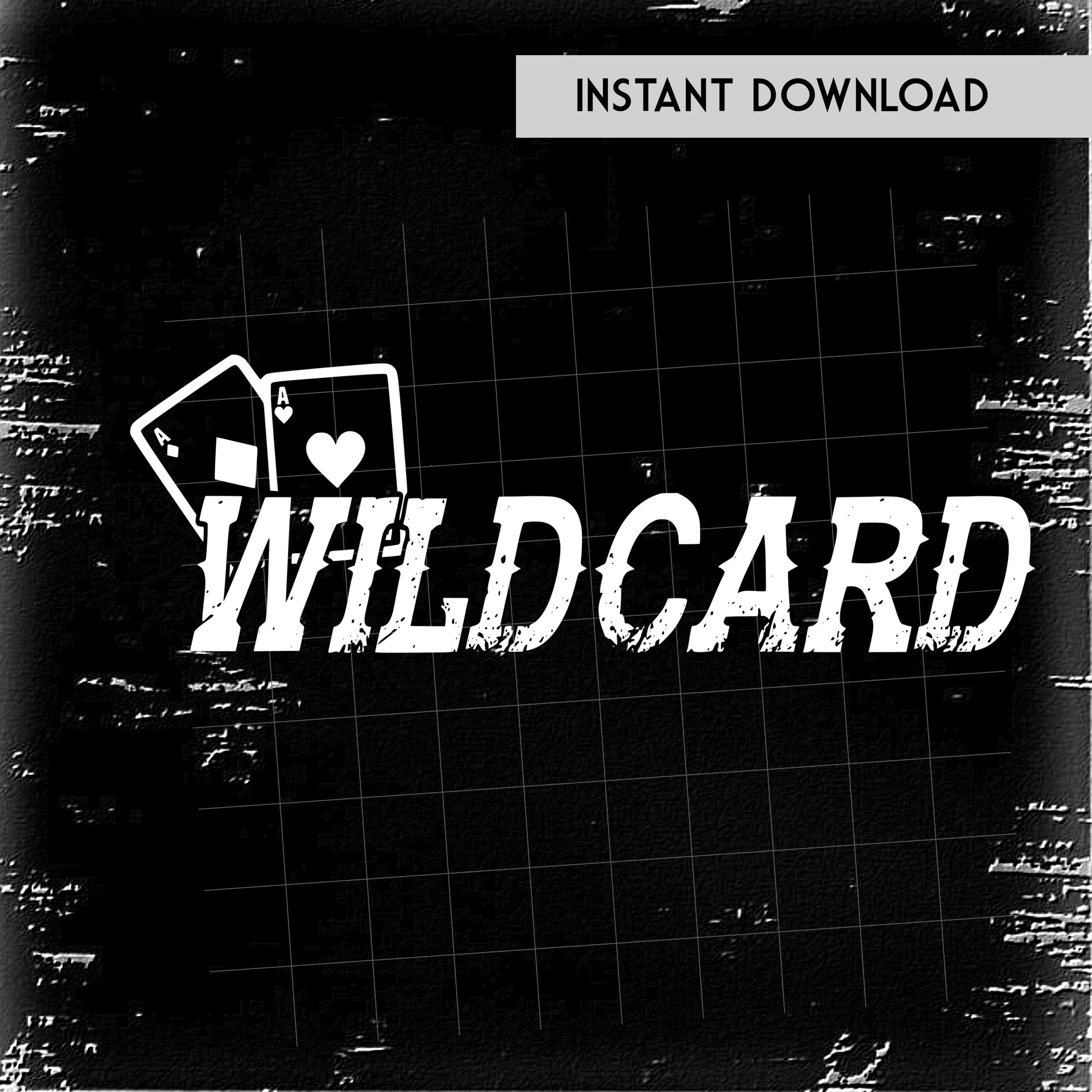 Wildcard SVG | Instant Download | Printable Clip Art | Playing Cards ...