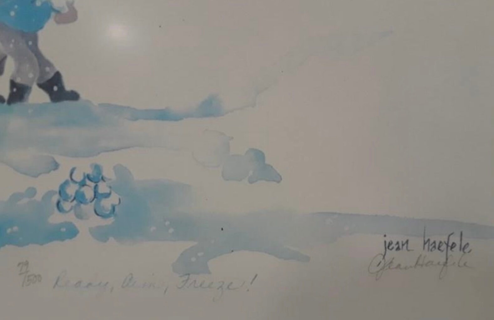 Jean Haefele "ready, Aim, Freeze" Print Signed & Numbered 79/1500 - Etsy