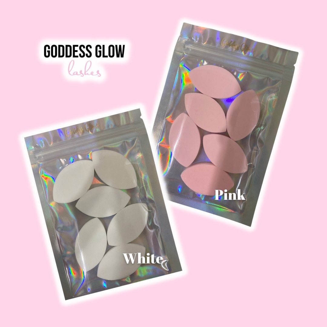 6/12 Eye Shaped Sponges/lash Fanning Practice Sponges/lash - Etsy