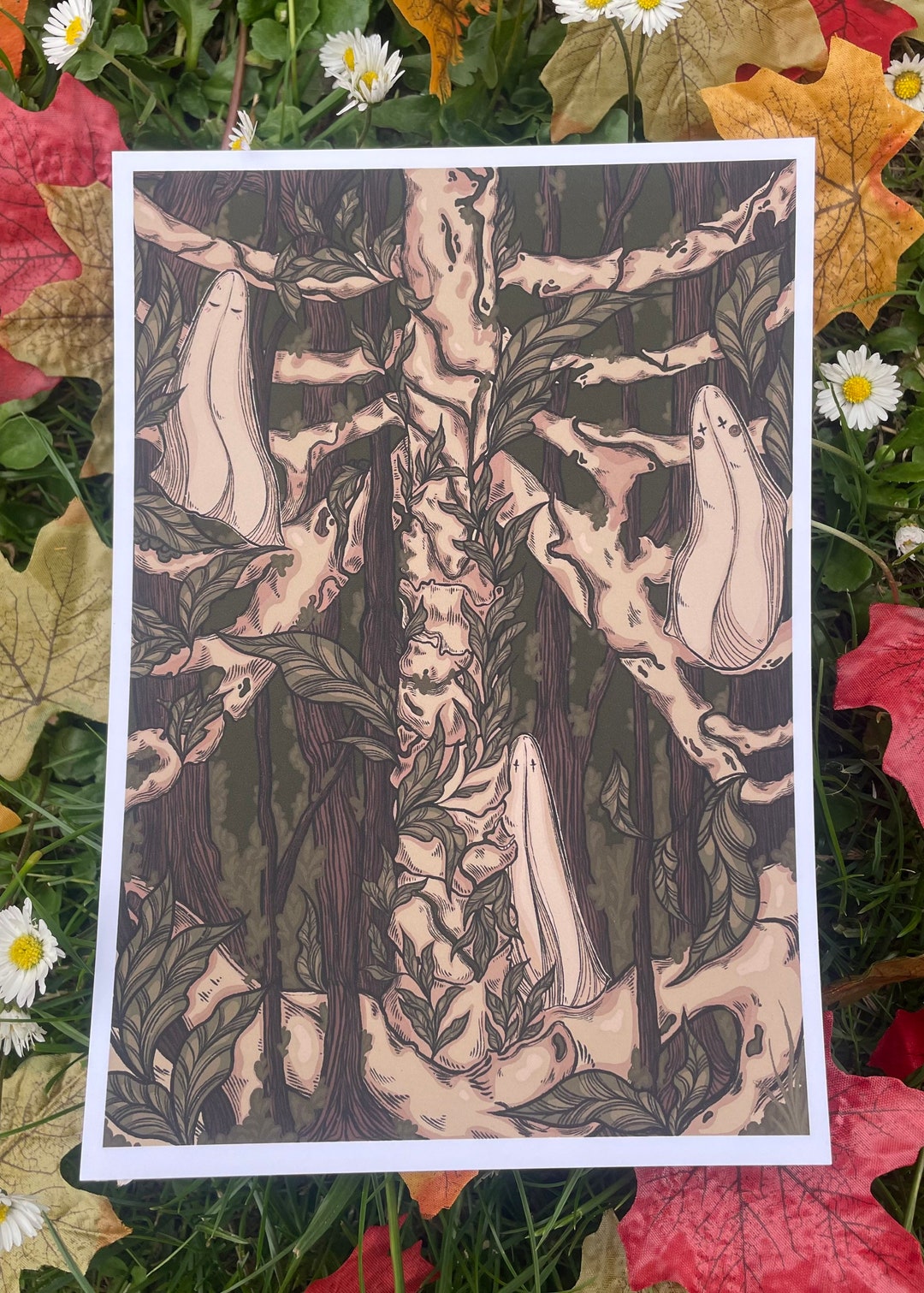 Forest Ghouls Art Print - Etsy