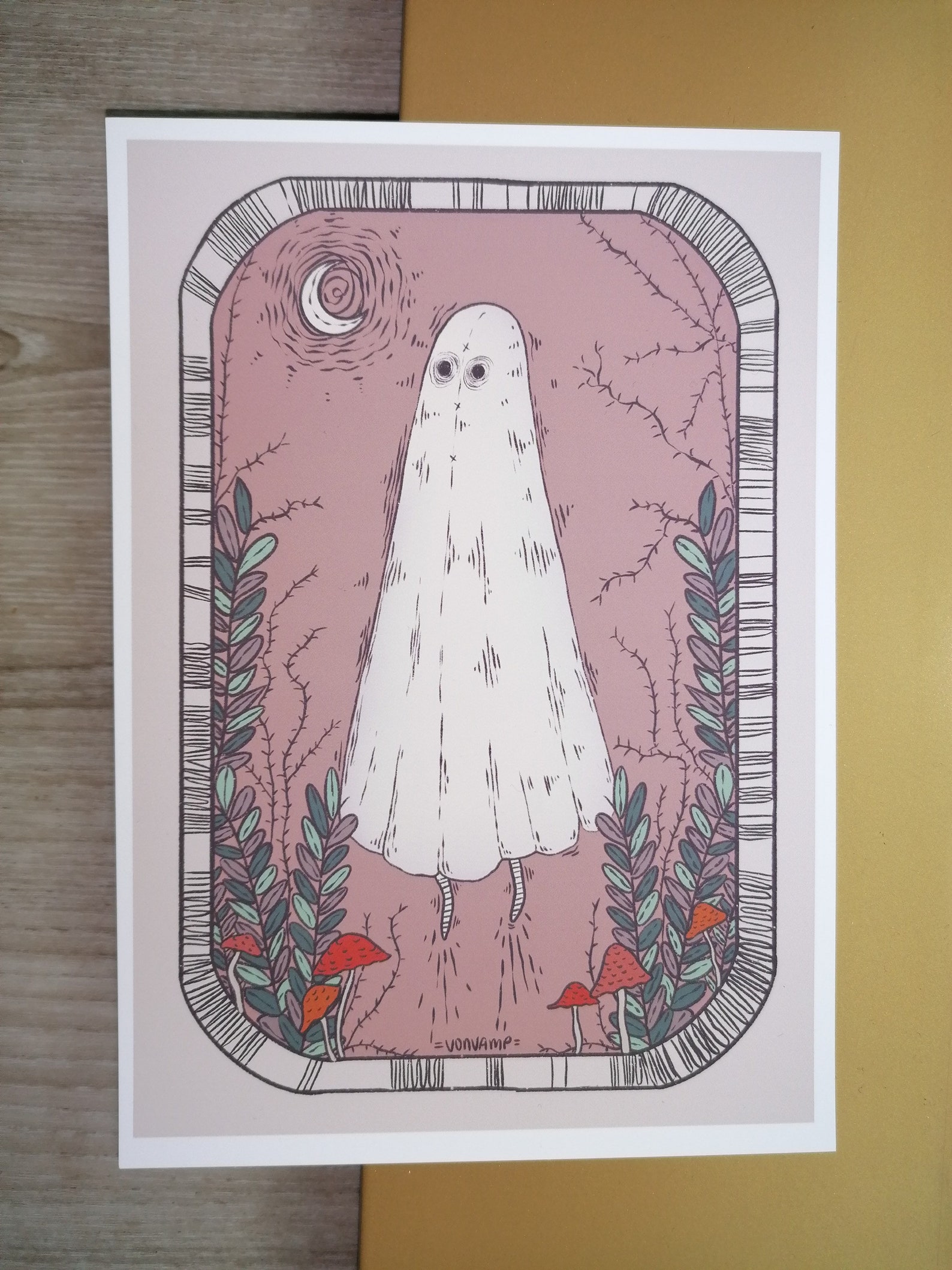 Floating Ghost Art Print - Etsy