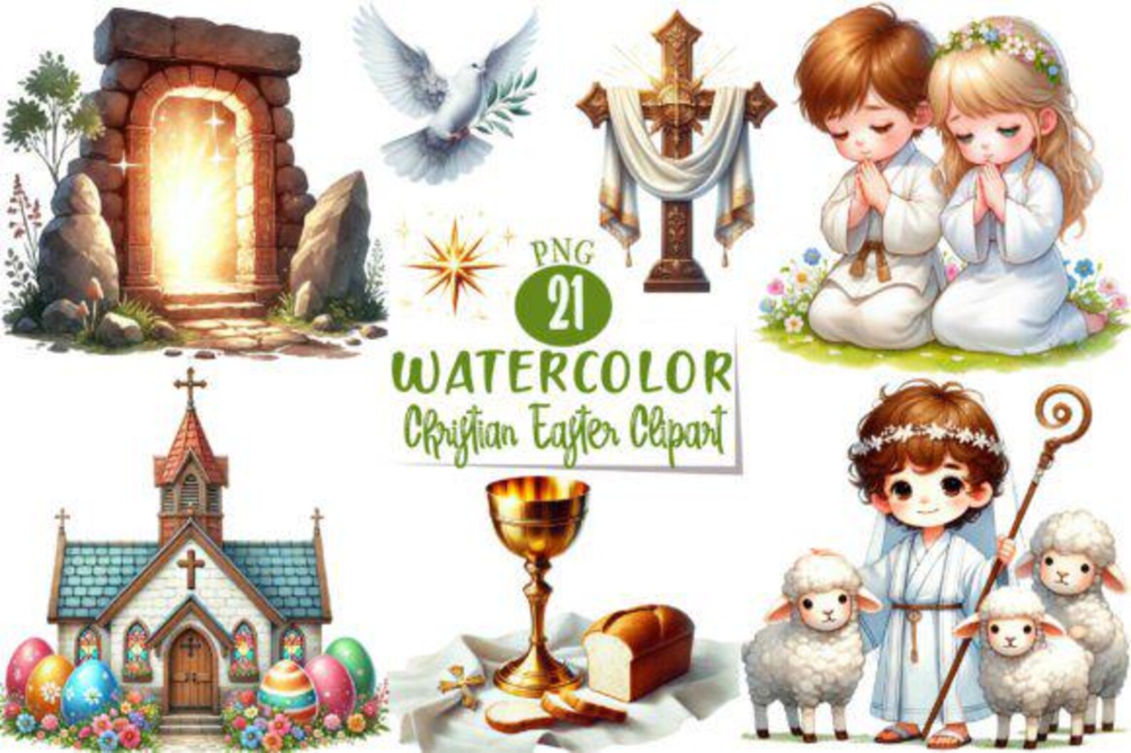 Biblical Easter, Bible Story PNG, Teaching Clipart, Cross Clipart ...