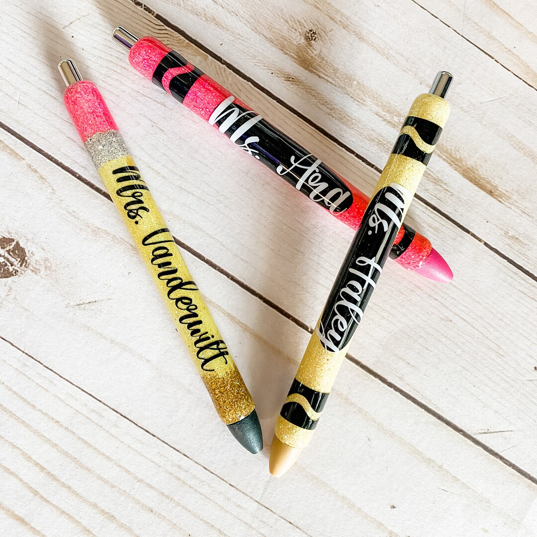 Pencil, Crayola Epoxy Pen, Customized Epoxy Pen, Custom Pen, Back to ...