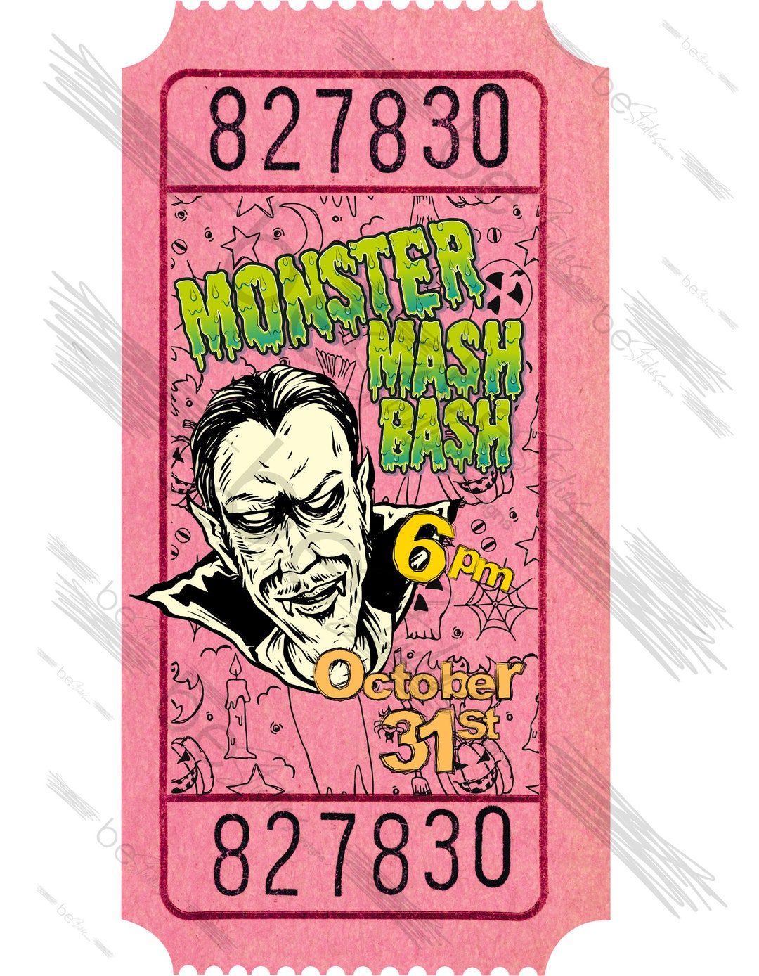 Monster Mash Bash Vampire Digital Design, Halloween PNG, Trending, T ...