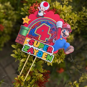 Super Mario Cake Topper - Etsy