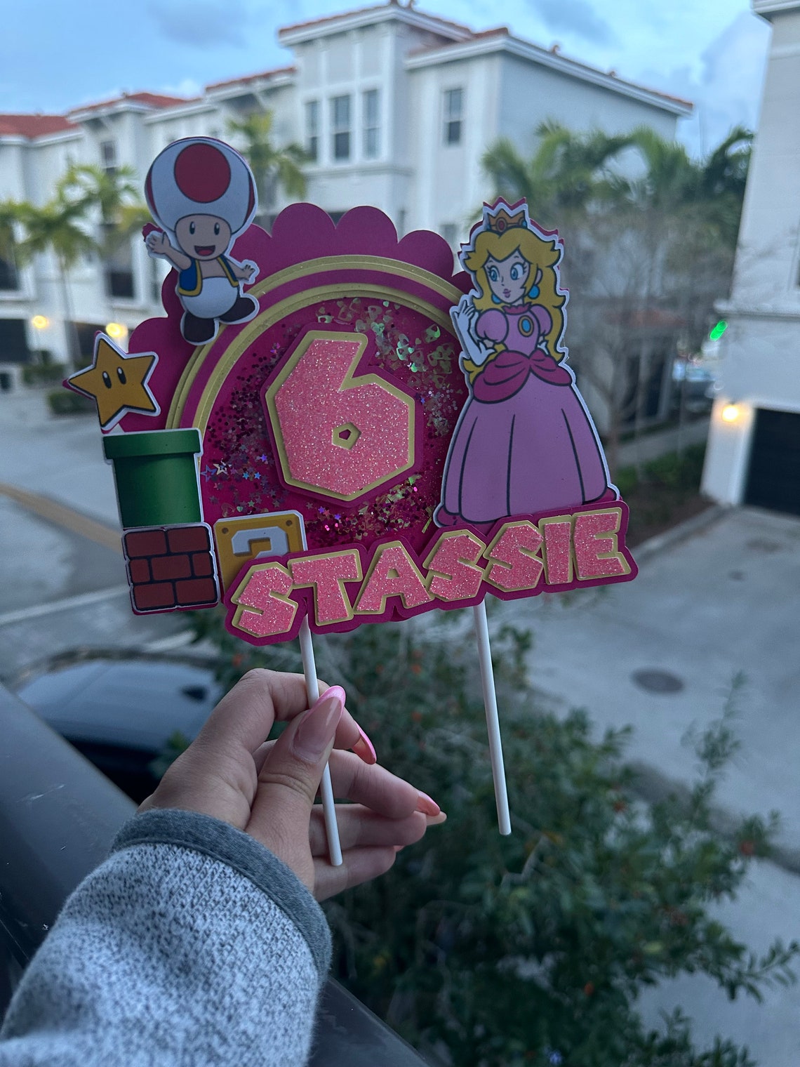 Princess Peach Cake Topper - Etsy