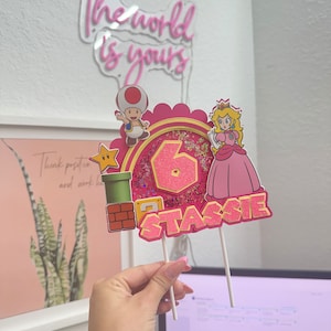 Princess Peach Cake Topper - Etsy