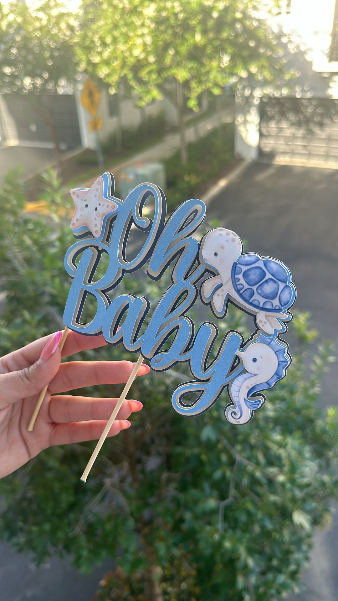 Oh Baby: Sea Themed Topper - Etsy
